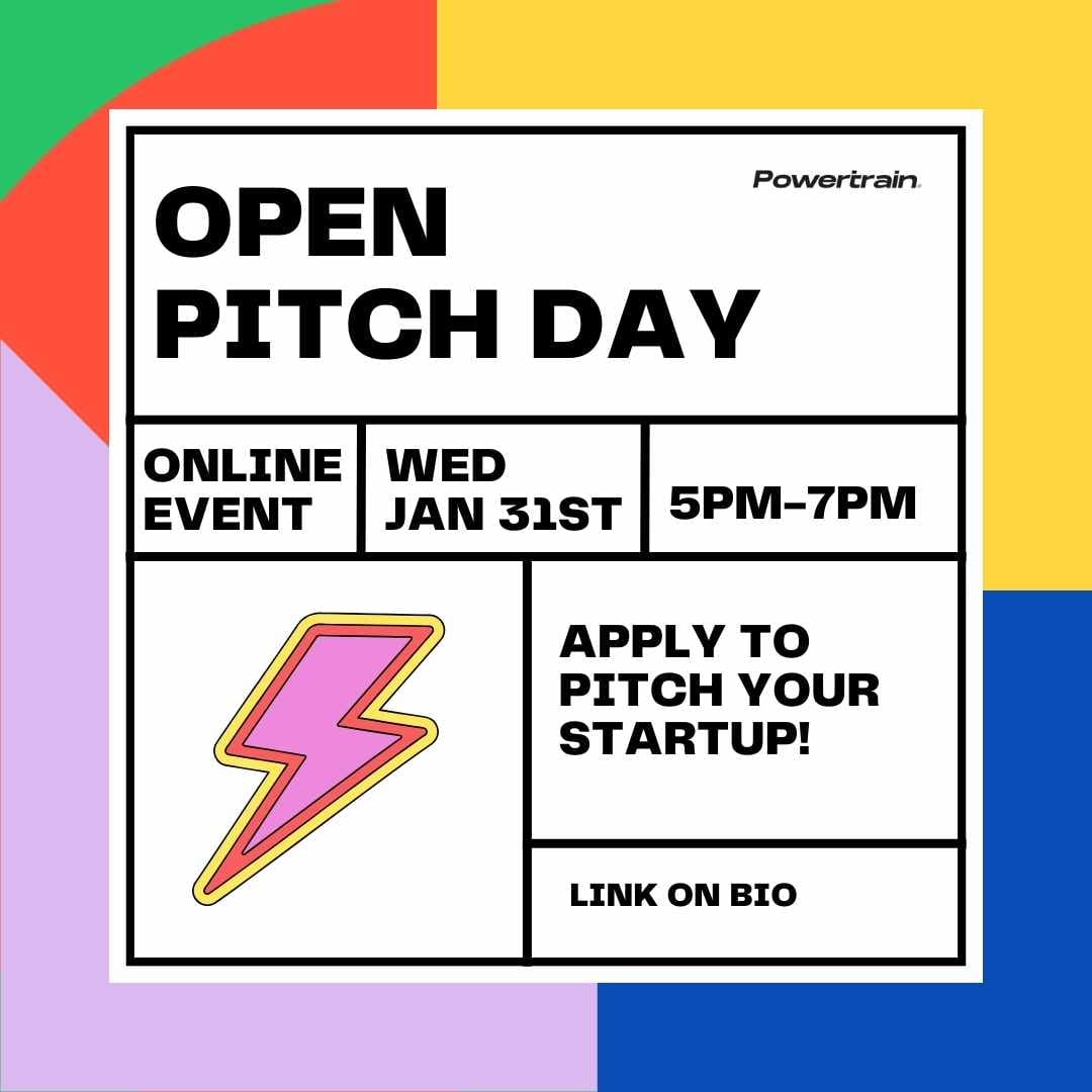 Open Pitch Day January 2024 | Powertrain Ventures: Early-Stage Startup ...